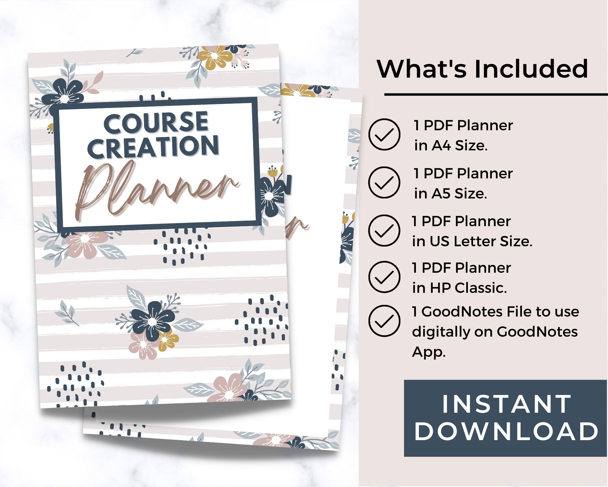 Printable Course Creation Planner Lesson Plans Course Promotion ...