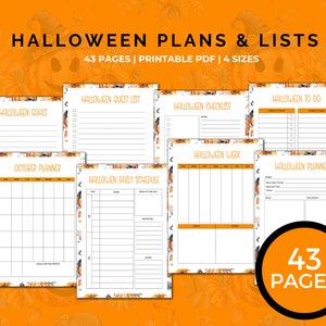 Halloween Planner Printable, Goodnotes Halloween Planner, Halloween ...