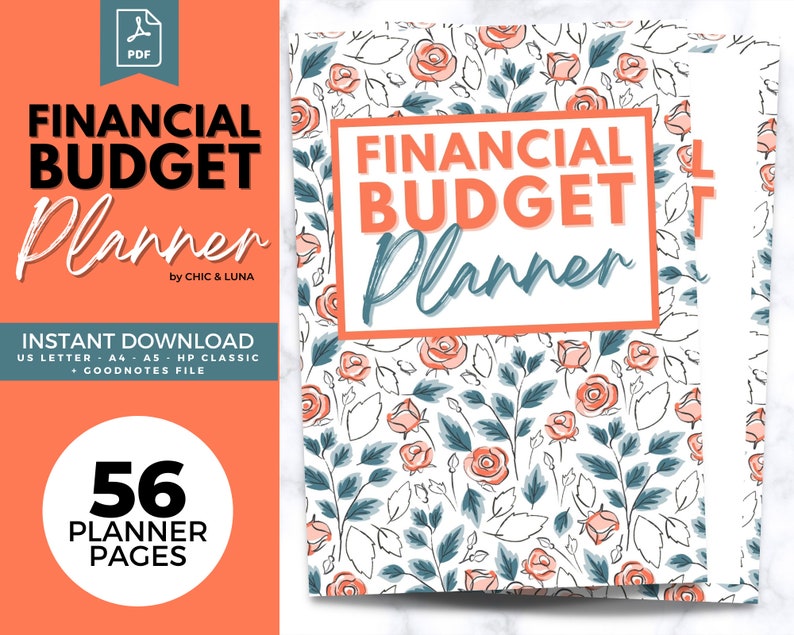 Budget Planner Printable Finance Planner Finance Tracker - Etsy