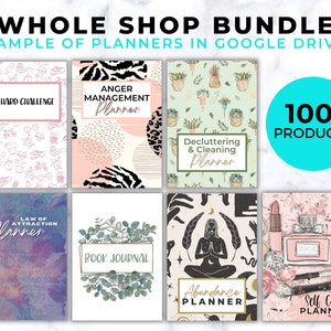 Whole Shop Bundle All the Planners and Inserts in My Google Drive ...
