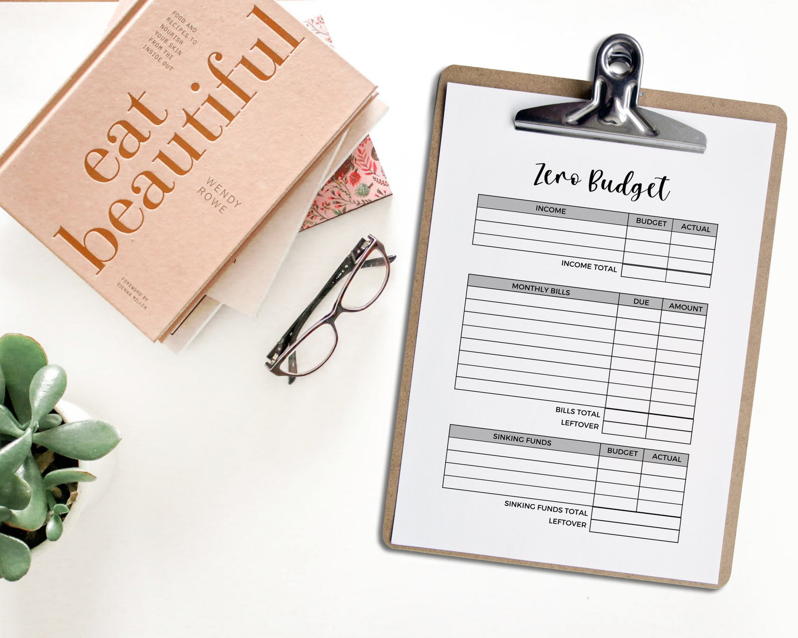 Zero Budget Planner Printable Download Finance Planner - Etsy