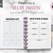 Week at a Glance Printable Instant Download, Weekly Planner Undated ...