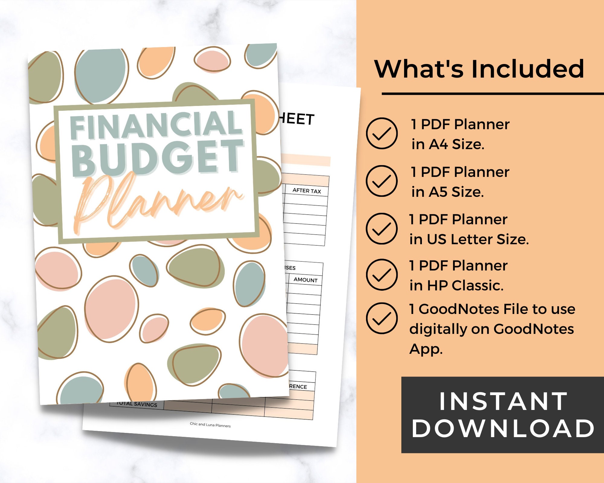 Budget Planner Printable Finance Planner Finance Tracker - Etsy