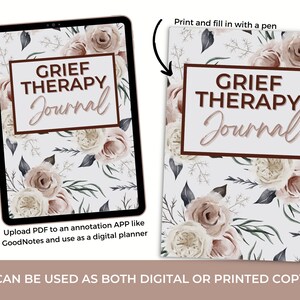 Grief Therapy Journal | Grief Therapy Worksheets | Coping With Loss ...