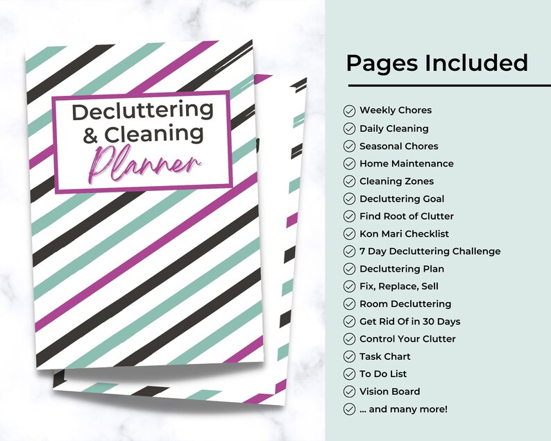 Decluttering Planner Printable Cleaning Journal - Etsy