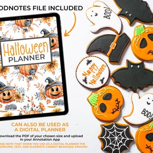Halloween Planner Printable, Goodnotes Halloween Planner, Halloween ...