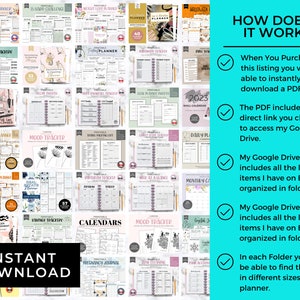 Whole Shop Bundle All the Planners and Inserts in My Google Drive ...
