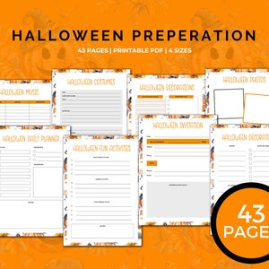 Halloween Planner Printable, Goodnotes Halloween Planner, Halloween ...