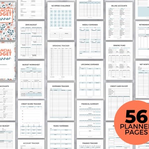 Budget Planner Printable | Finance Planner | Finance Tracker | Debt ...