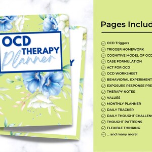 OCD Therapy Planner | OCD Worksheet | OCD Triggers | Printable ...