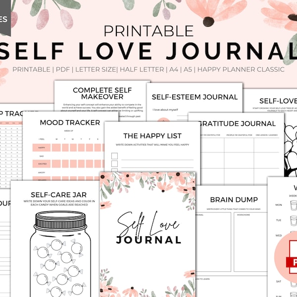 Printable Self Love Workbook - Etsy