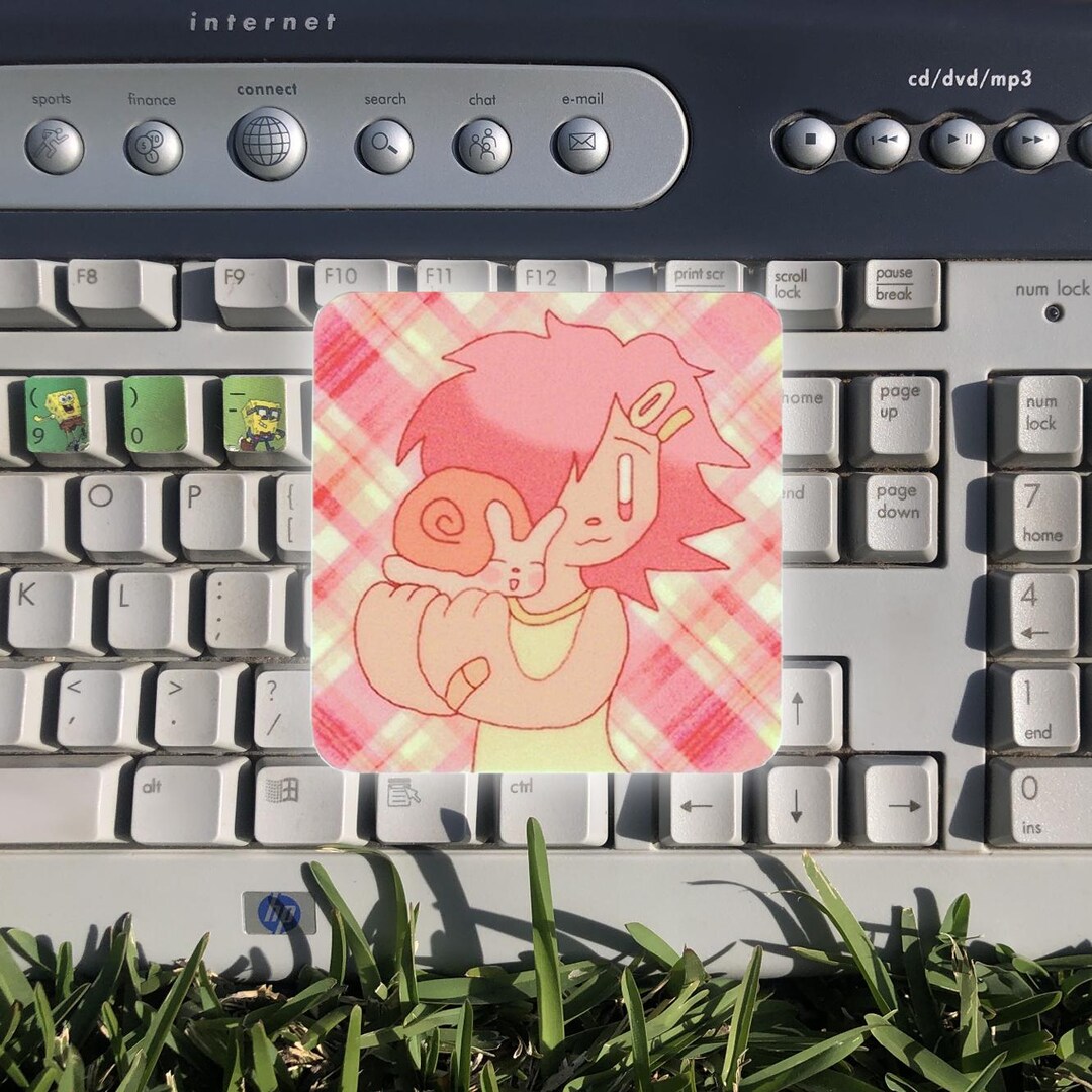 HONEY SNAIL Sticker: Webcore Cybercore Animecore Y2K Pink Furry Girl ...