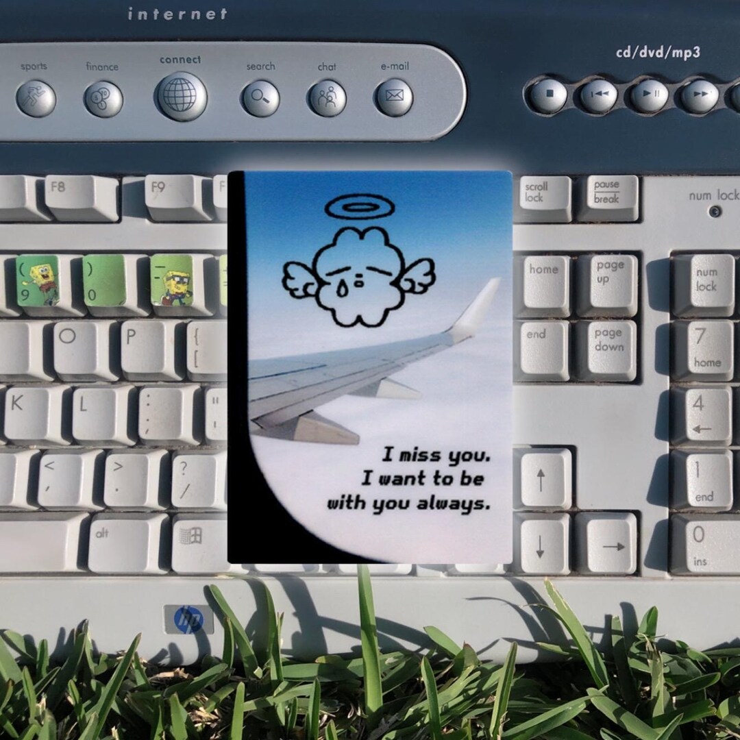 MISS YOU STICKER Webcore Cybercore Animecore Y2k Aesthetic Heisei Retro ...