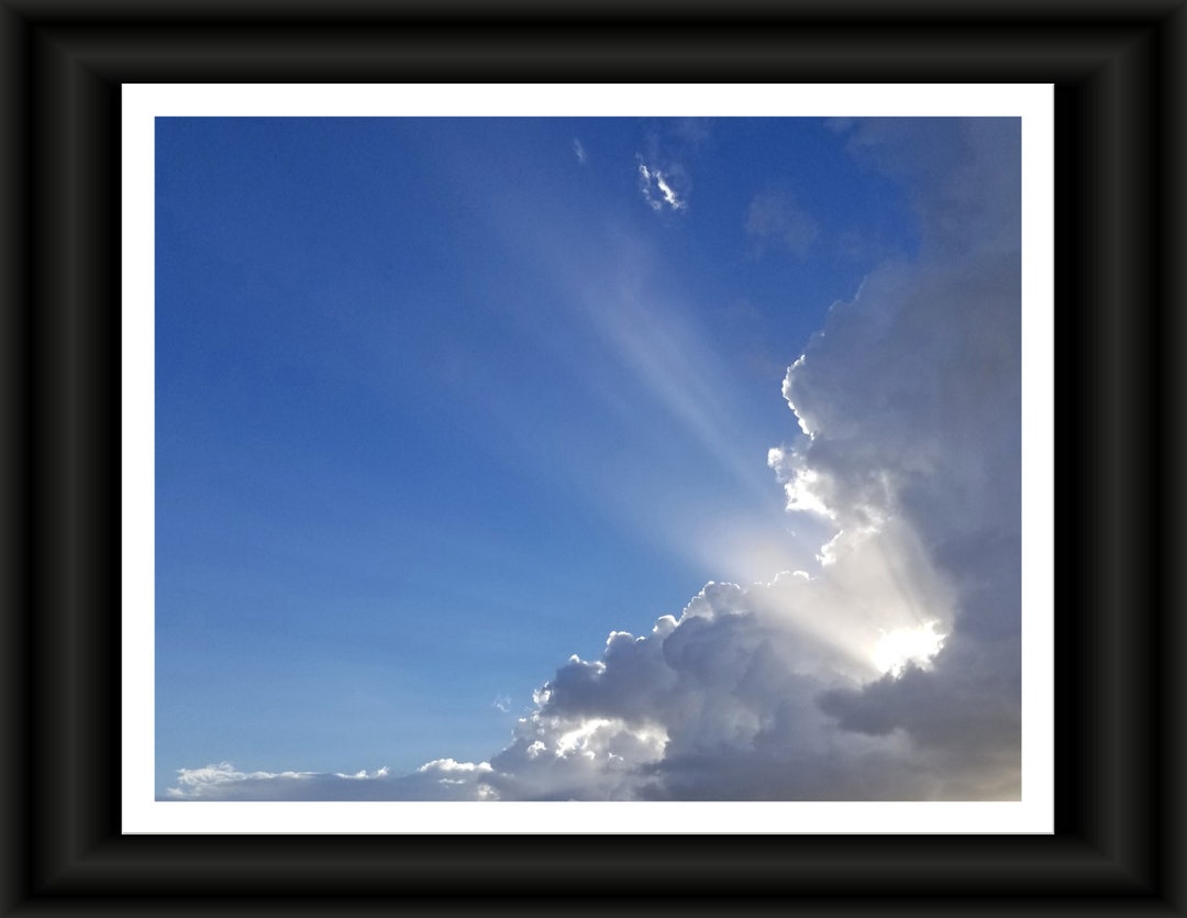 Suncloud Photograph Sun in Clouds Photography Cloud Art - Etsy