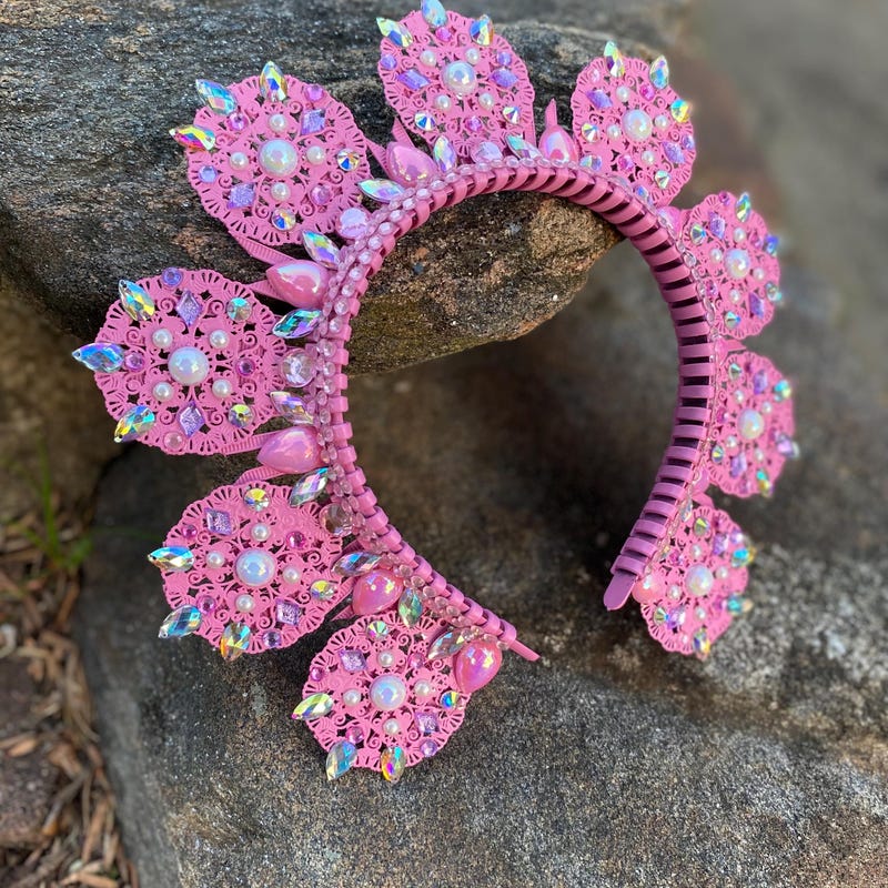 Rhinestone Headdress - Etsy