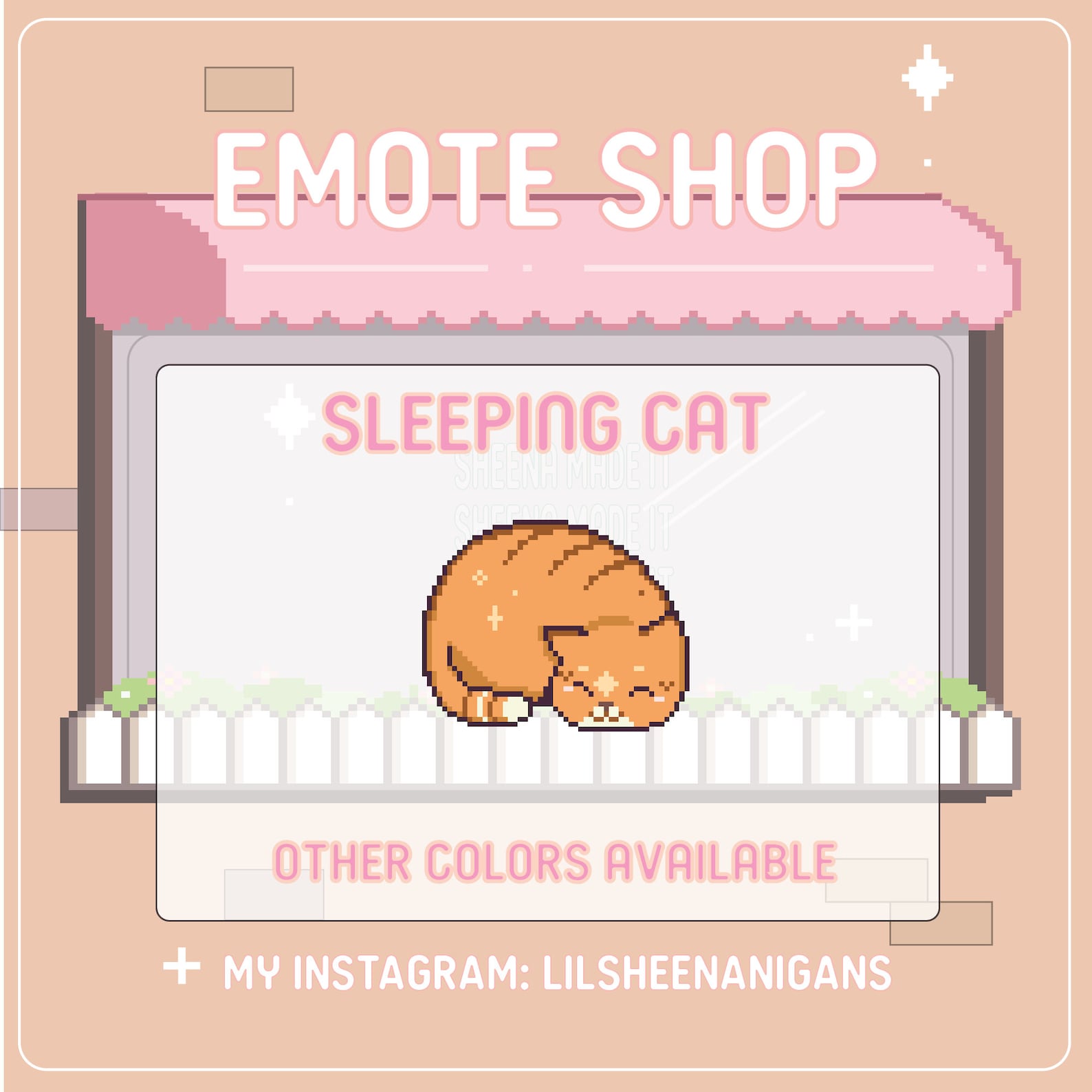 Animated Sleeping Cat Emote: Twitch, Youtube, Discord (digital File) - Etsy