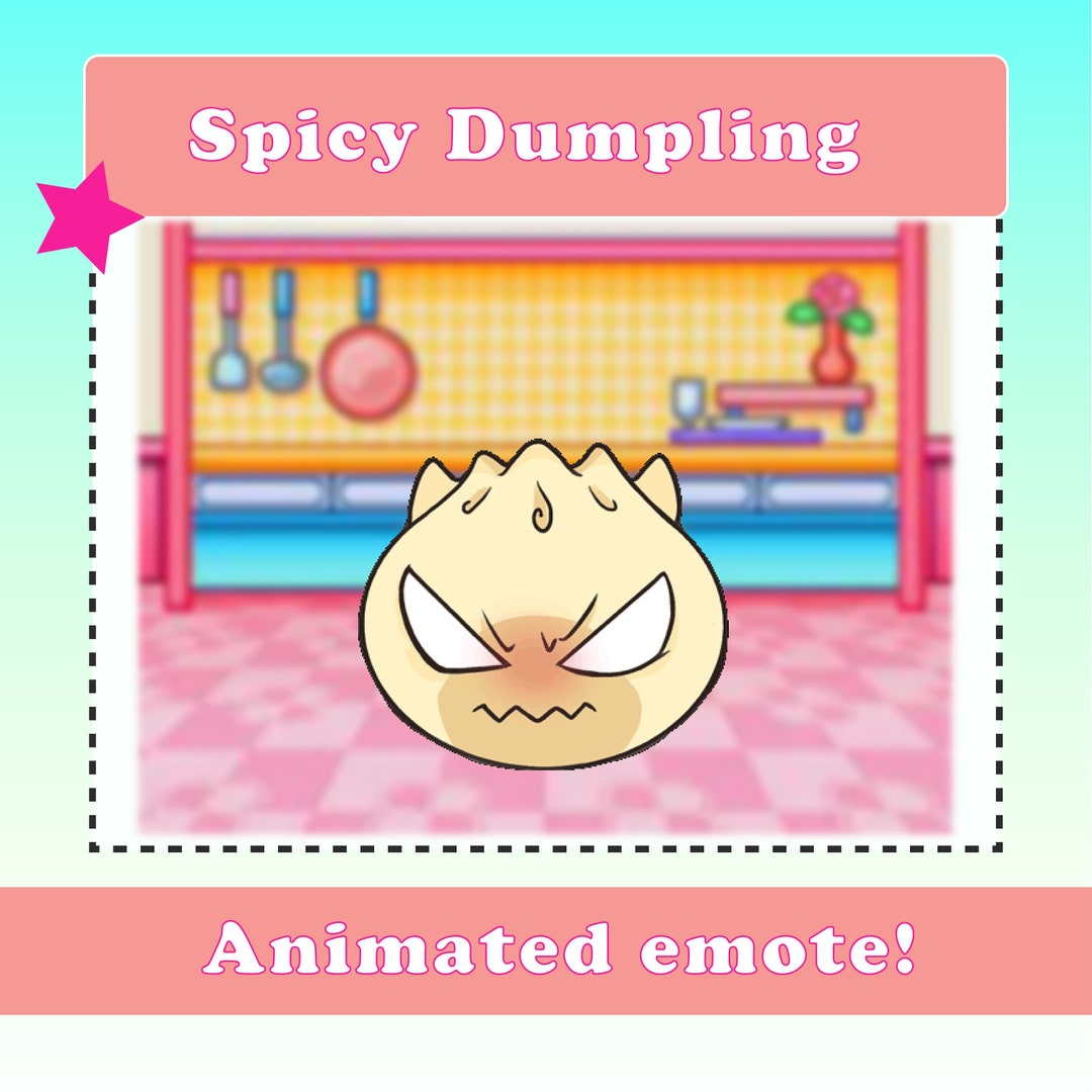 Animated Live Stream Angry Spicy Dumpling Emote for Twitch / Youtube ...