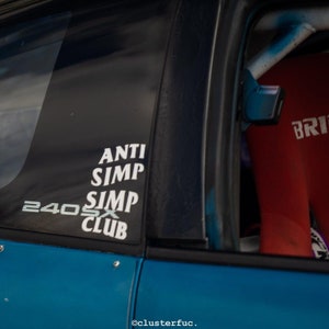 Anti Simp Simp Club Decal - Etsy