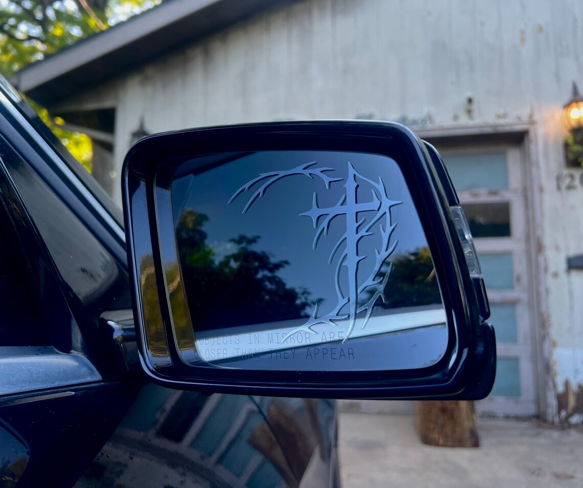 Cybersigilism Cross Mirror Decal - Etsy