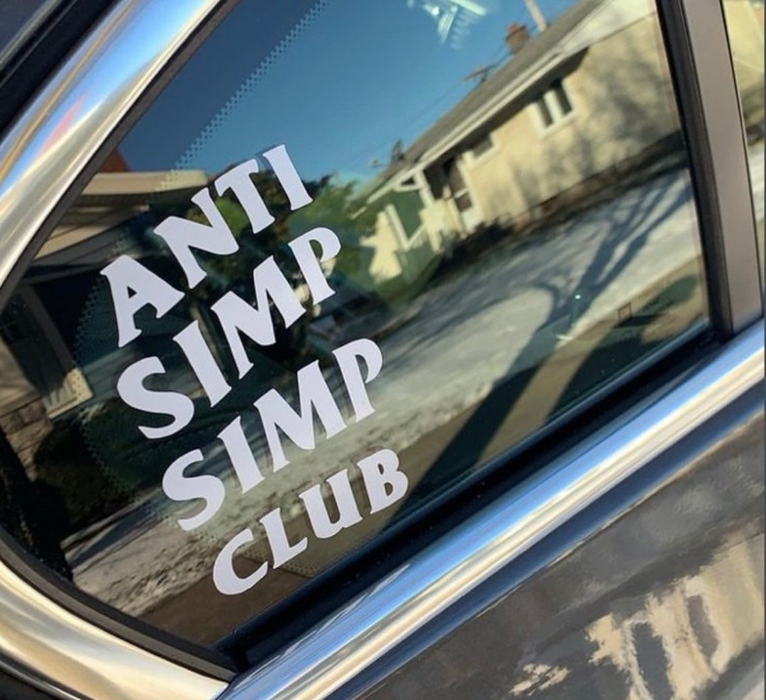 Anti Simp Simp Club Decal - Etsy