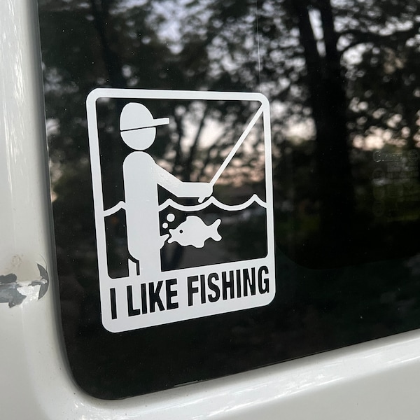 Fishing Decal - Etsy