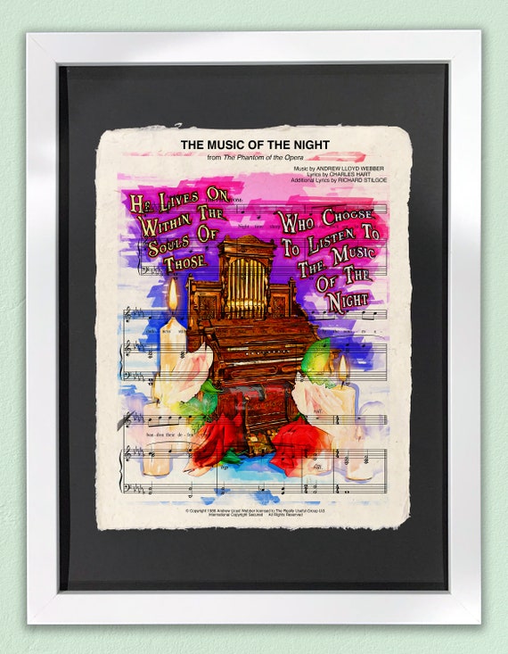 Framed Sheet Music Art