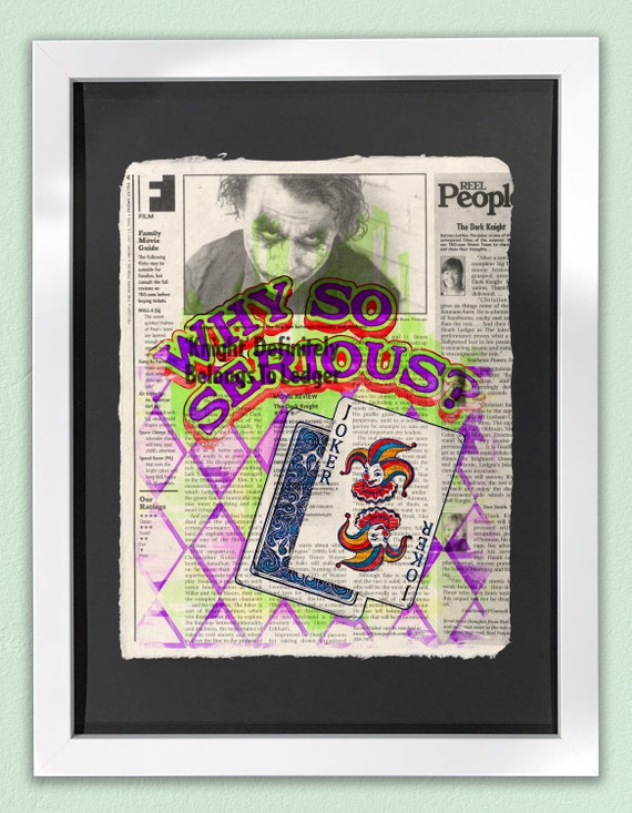 Joker Dark Knight Why So Serious Quote