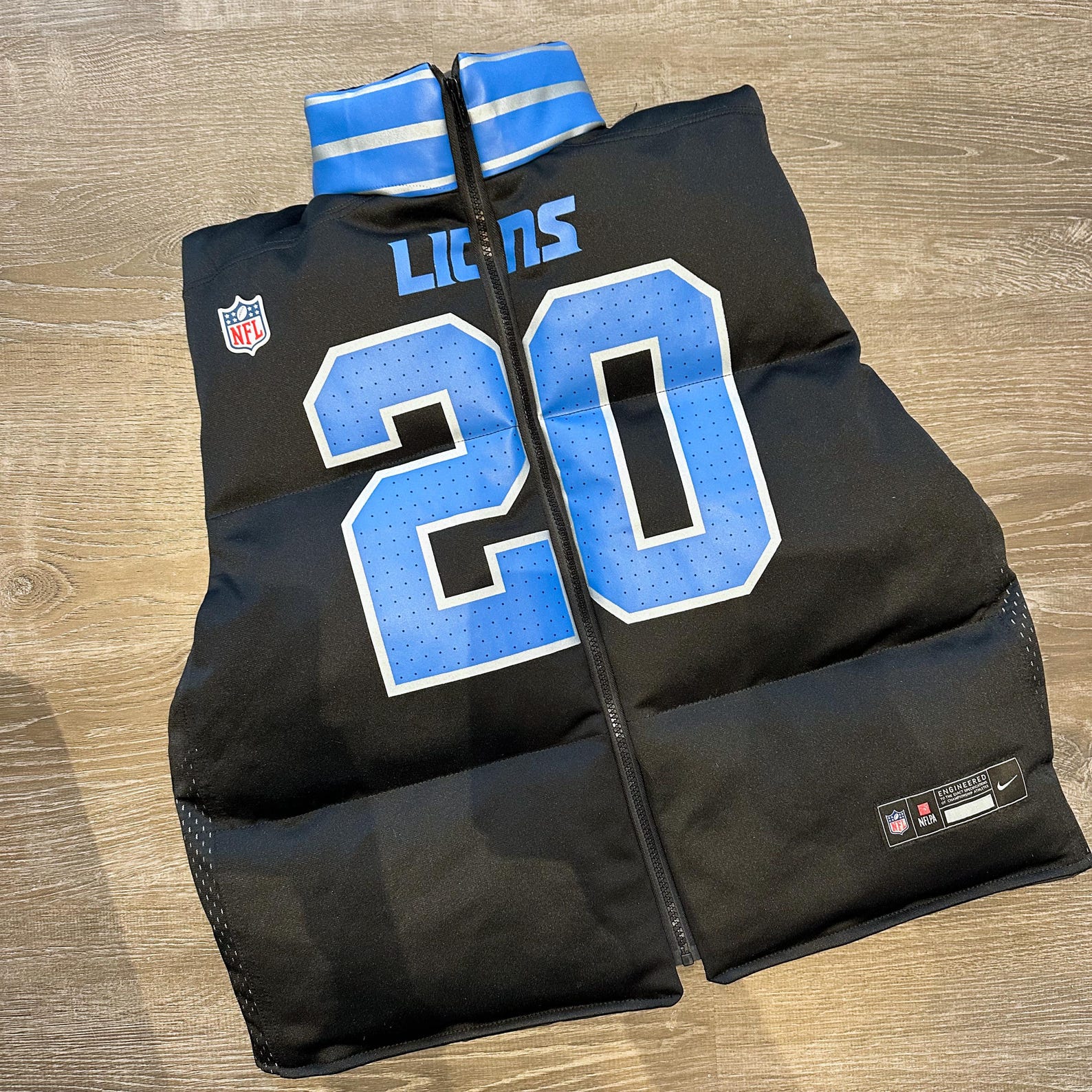 Custom Upcycled Sports Puffer Vest: Handmade From Your Jerseys, Tshirts ...