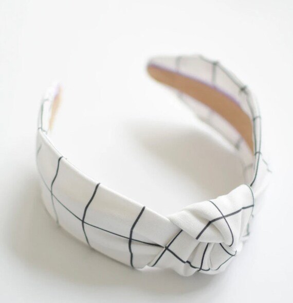 Black and White Squares Headband Women's Headband - Etsy
