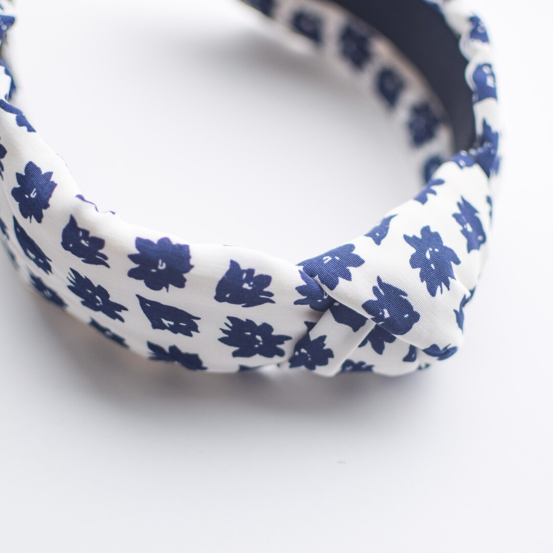 Women's Knot Headbands, Block Print Knot Headband, Women's Headband ...