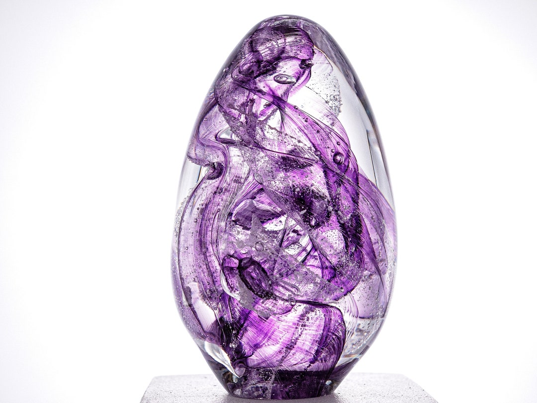Memorial Egg Paperweight With Cremains/ashes - Etsy