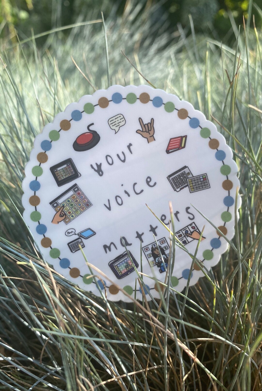 Your Voice Matter, AAC, Speech Therapy Sticker Gift, Speech Therapist ...