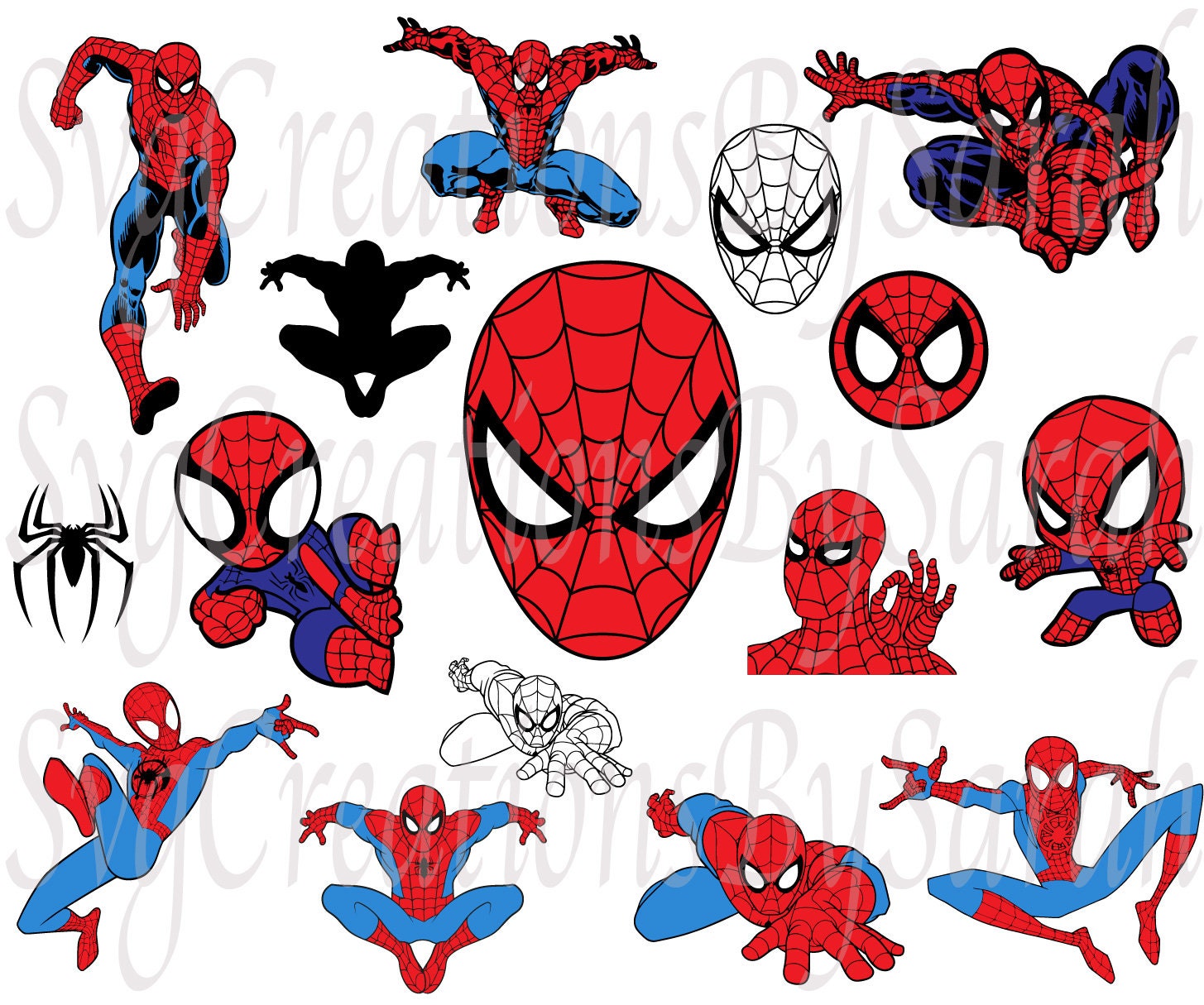 Digital Download Bundle With Outlines and Silhouettes Svg and - Etsy