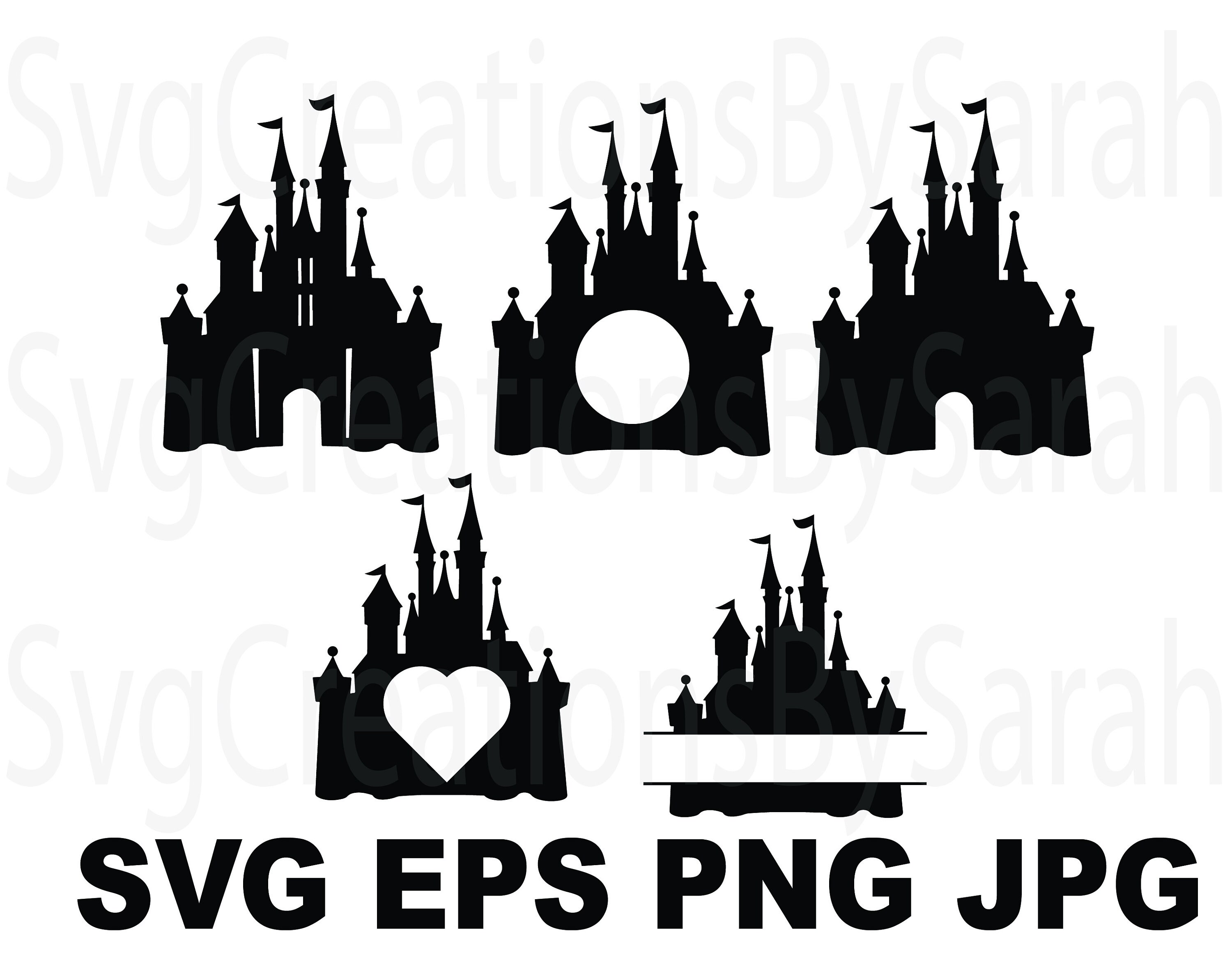 Bundle Castles Digital Download Svg Eps Png Jpg | Etsy