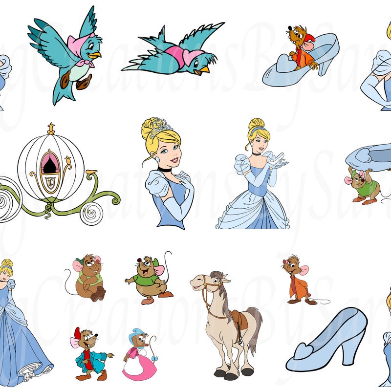 Cinderella Stickers - Etsy