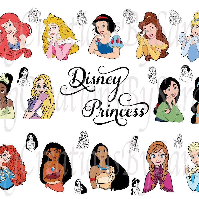 Princess Sticker Bundle - Etsy
