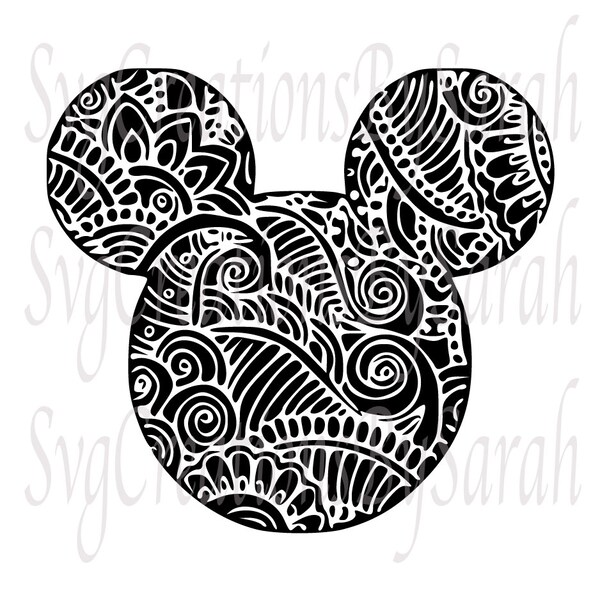 Minnie Mandala Svg - Etsy