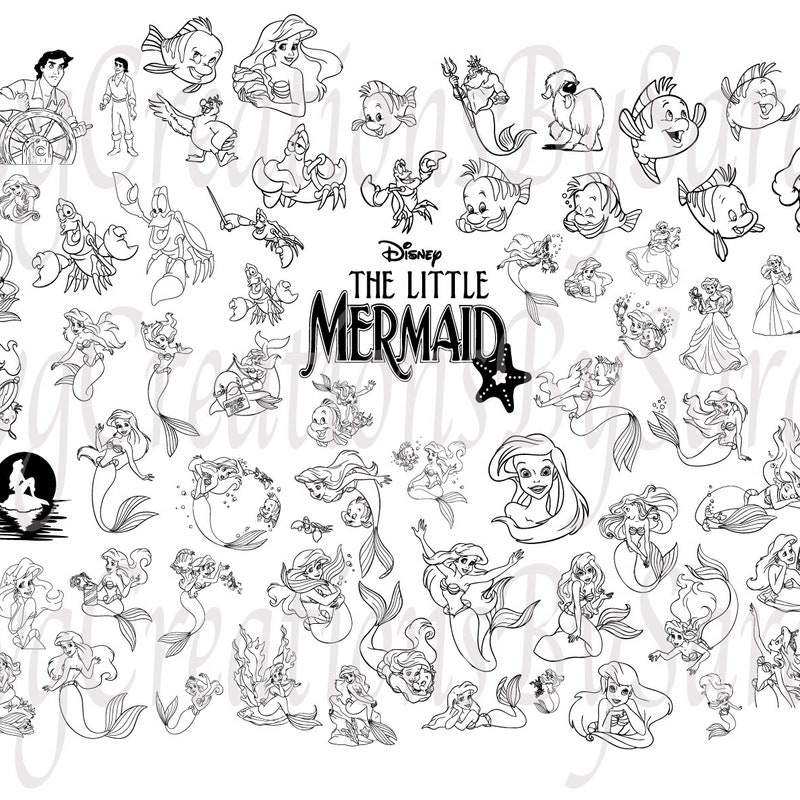 Mermaid Svg - Etsy
