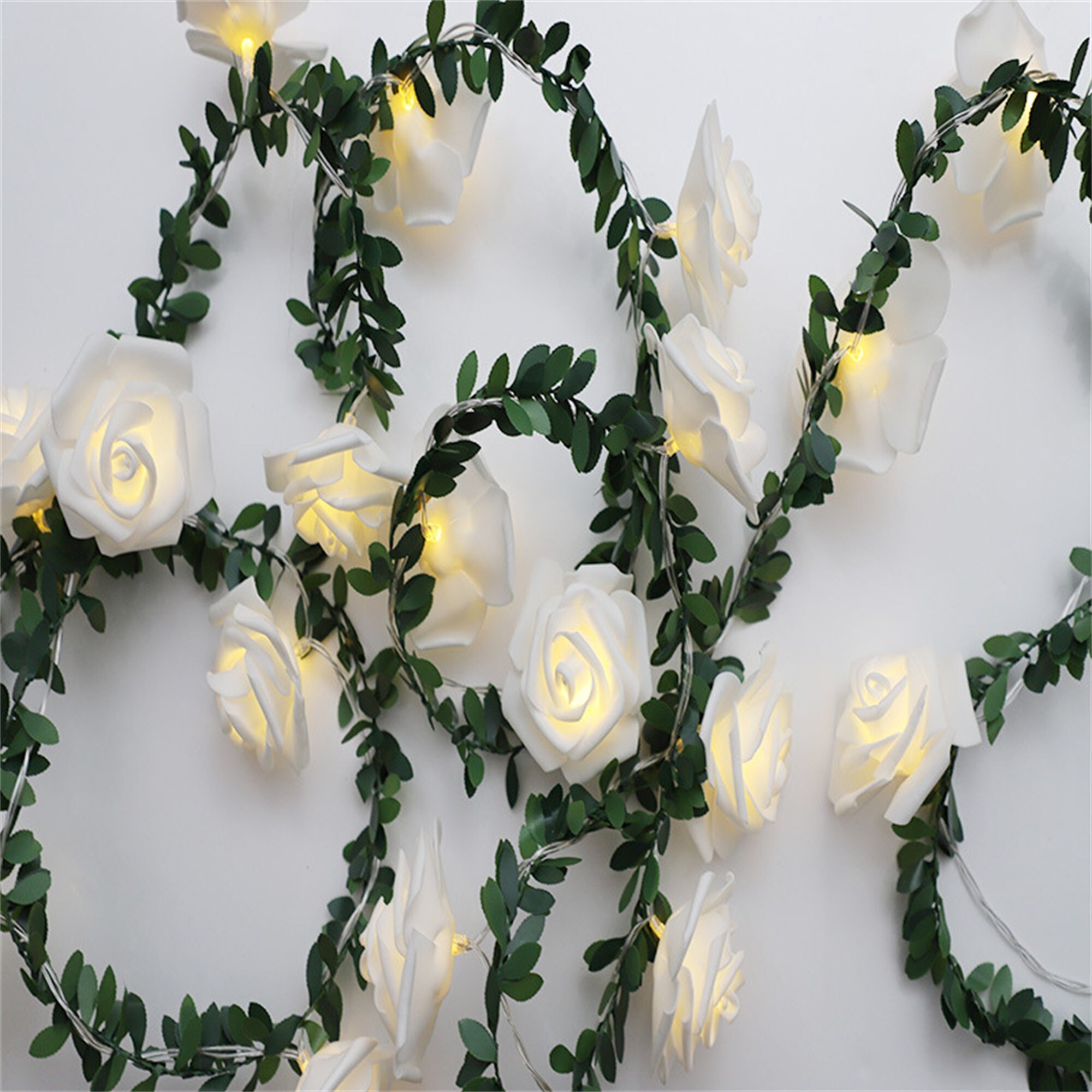 10/20/30 LED Rose Flower String Lights Fairy Light Wedding Party Xmas ...