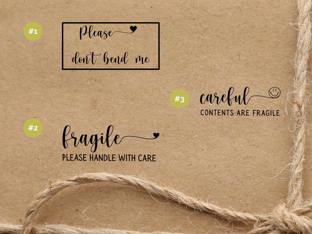 Don't Bend Me Shipping Stamp Sustainable Packaging Stamp Supplies ...