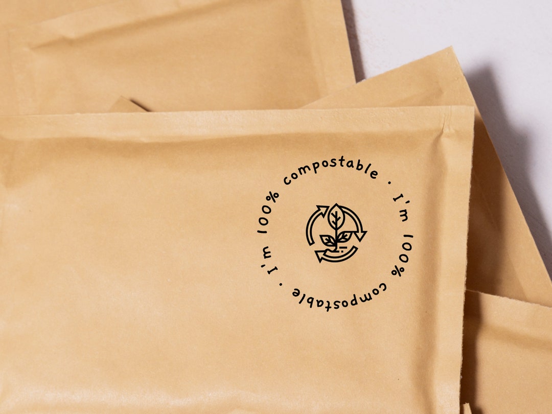 Eco Friendly Shipping Stamp Sustainable Packaging Stamp Recycle I'm ...