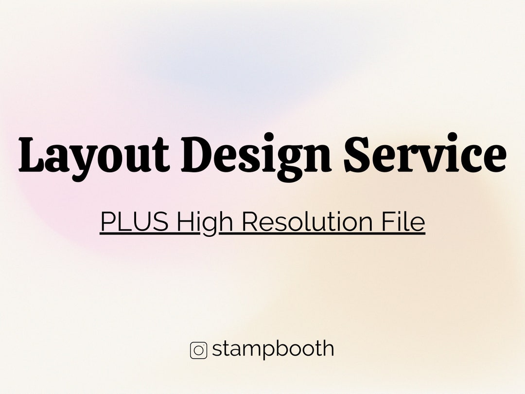 Layout Service, Design Services, and High Resolution Files - Etsy