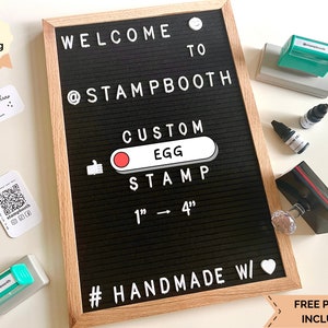 Custom Egg Stamp With Ink Chicken Egg Farm Name Stamp Farm Fresh Egg ...