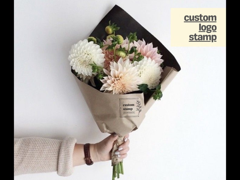 Large Logo Stamp Custom Packaging Stamp Custom Stamper Logo - Etsy