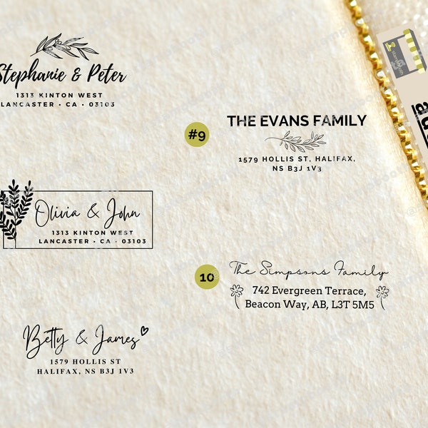 Stamp Address - Etsy