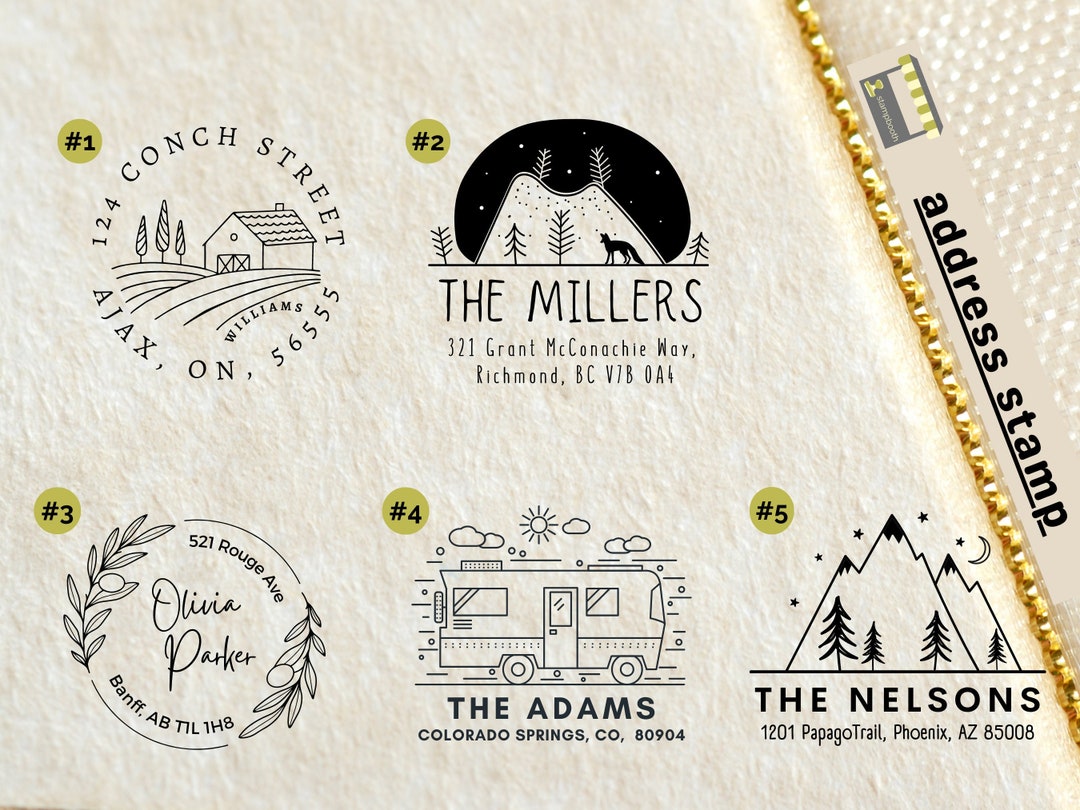 Custom Self Inking Address Stamp Custom Address Stamps Custom Home ...