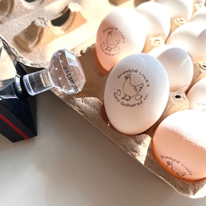 Custom Self Inking Stamp for Egg Stamp, Personalized Egg Stamp Farm ...