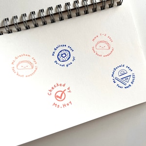 Custom Teacher Stamp Self Inking, Personalized Teacher Gifts for ...
