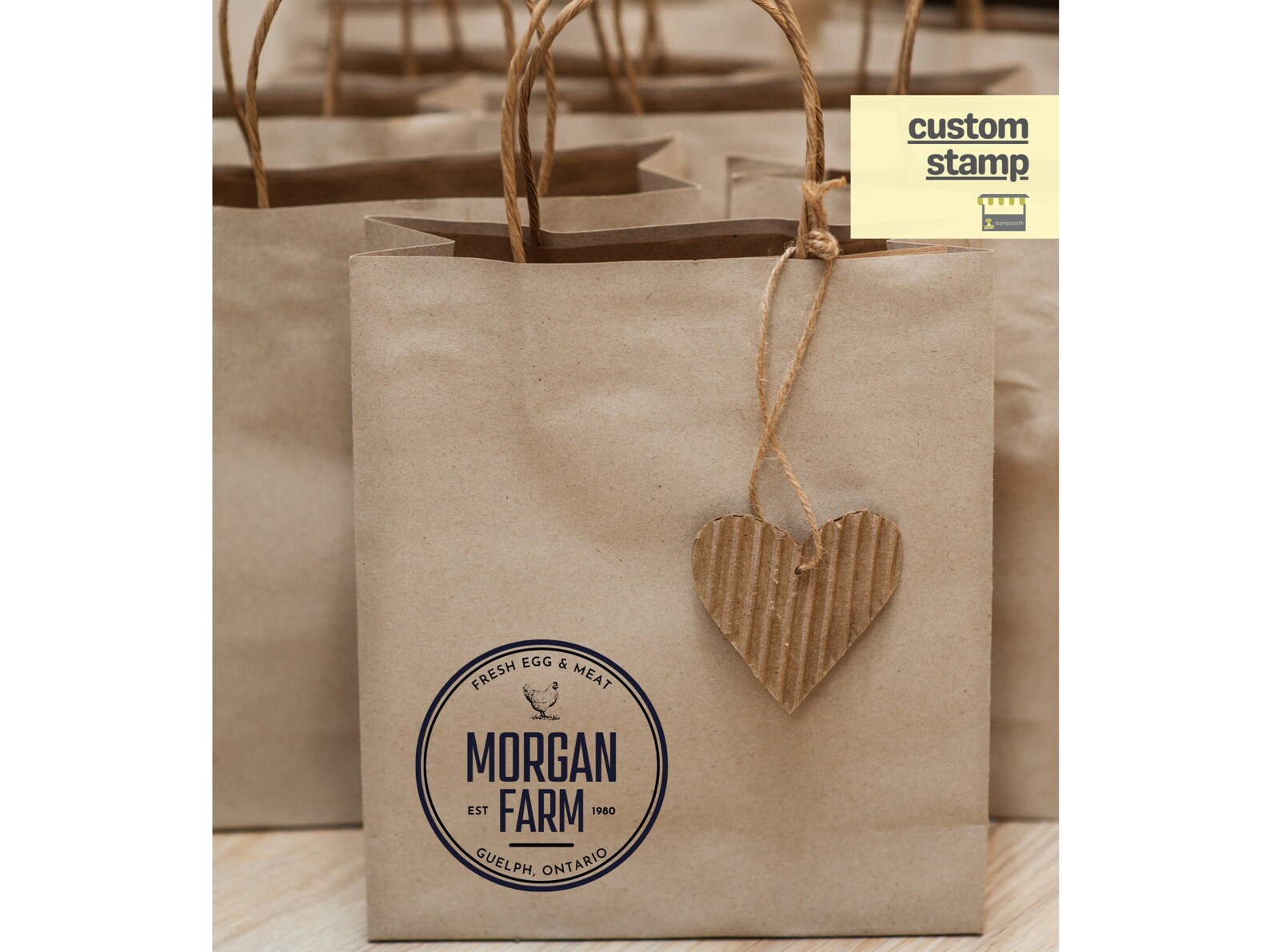 Large Logo Stamp Custom Packaging Stamp Custom Stamper Logo - Etsy