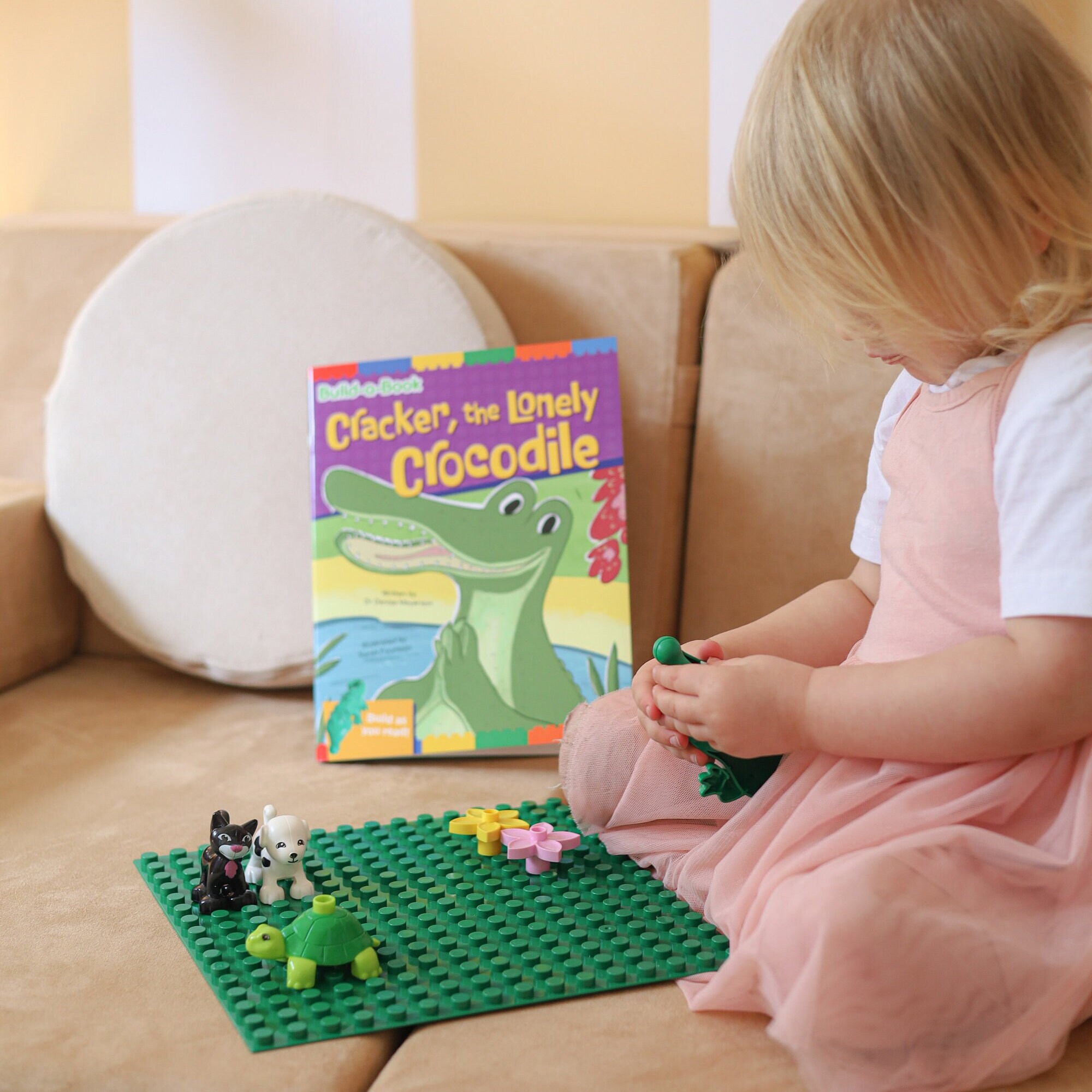 Cracker the Crocodile Storybook | Kids' Building Block Activity Kit - Etsy